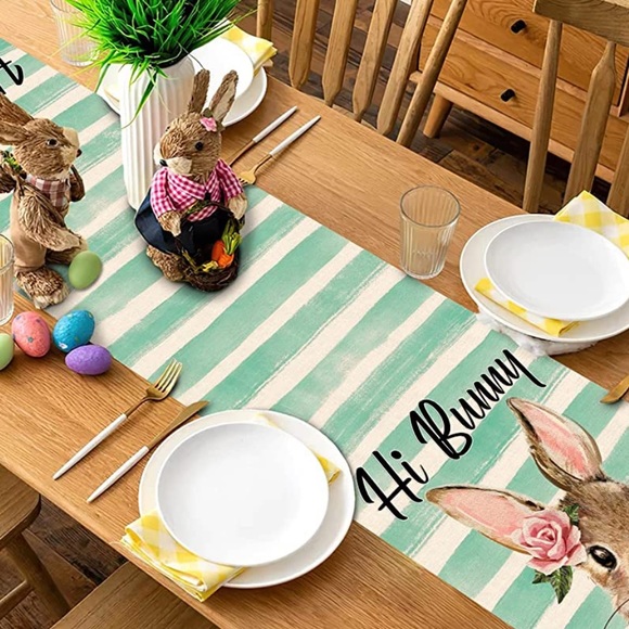 Kohl's | Accents | Bunny Boho Table Runner Farmhouse Decor Shabby Chic ...